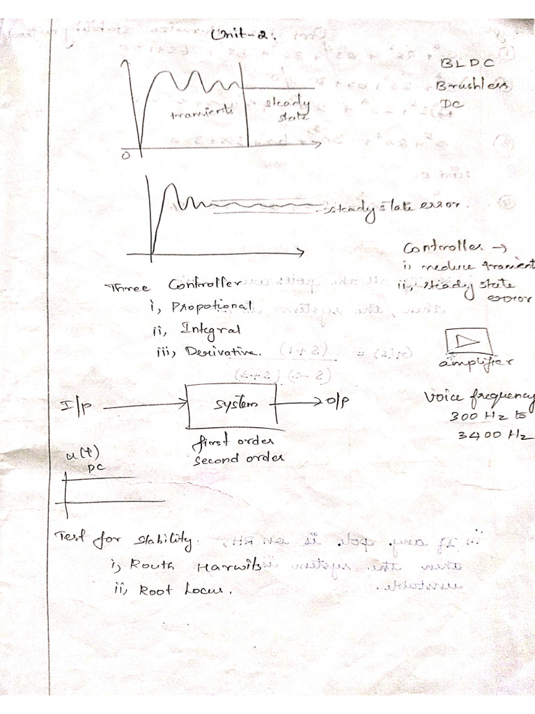 Control System Unit 2 | PDF