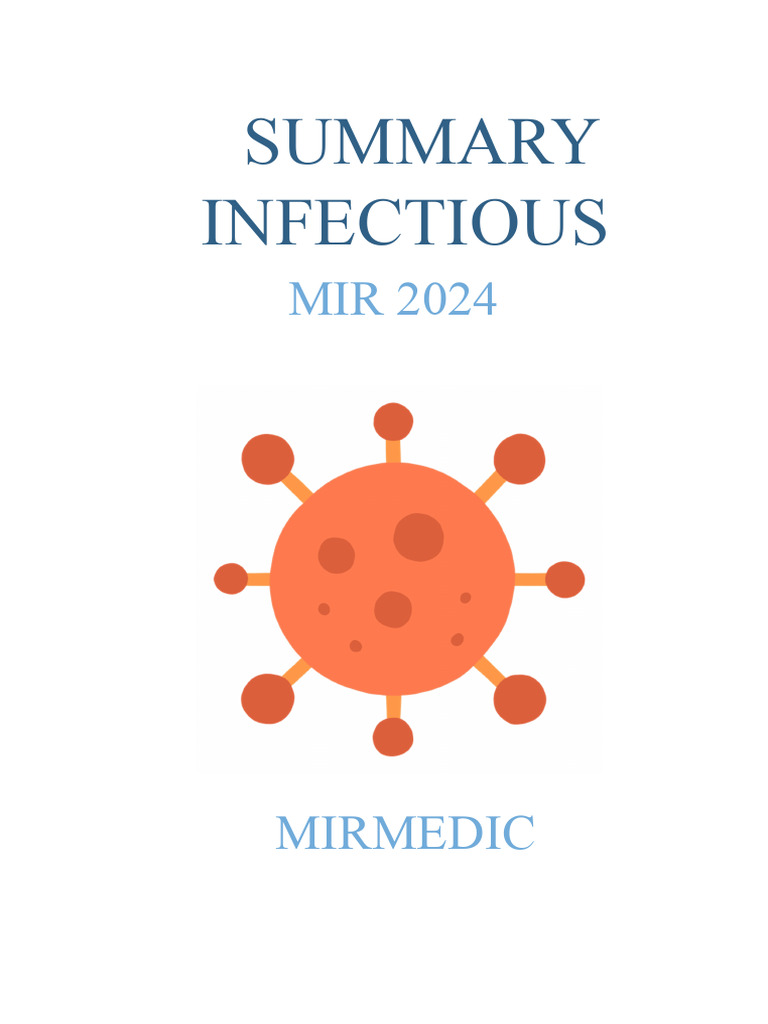 Infectious Summary MIR 2024 Mirmedic | PDF | Beta Lactamase | Sepsis