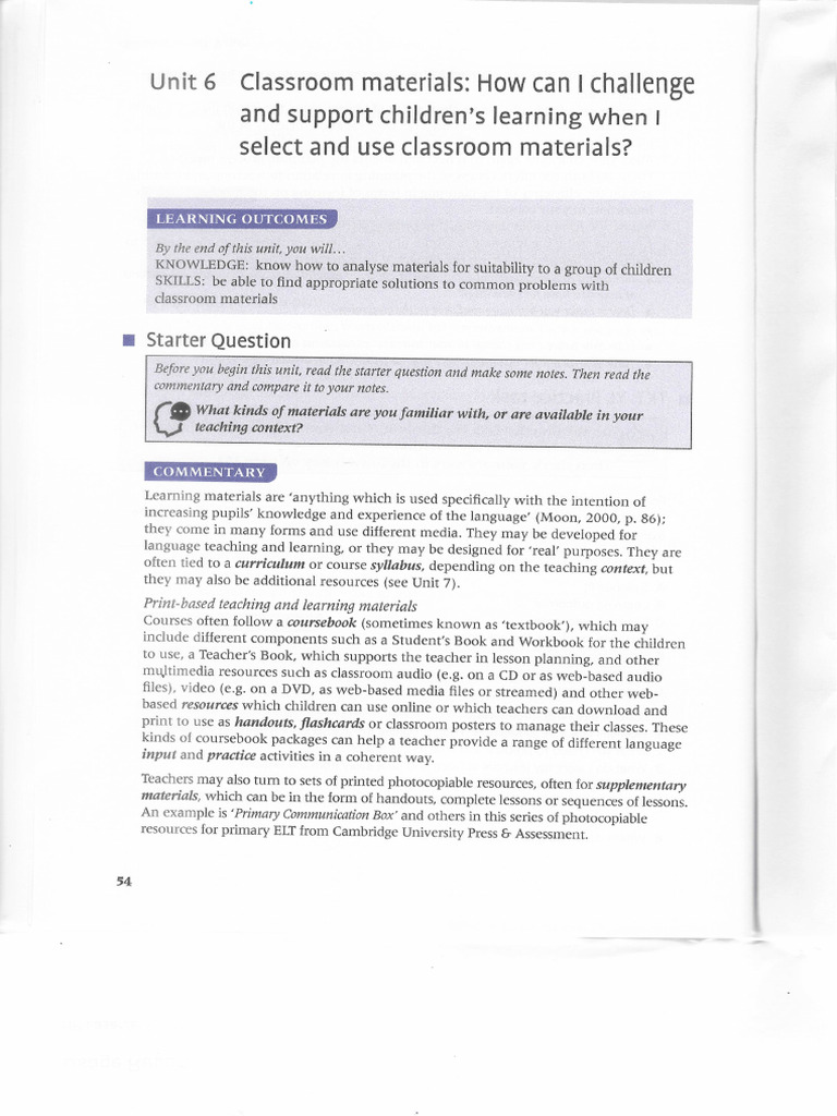 TKT YL Unit 6 | PDF