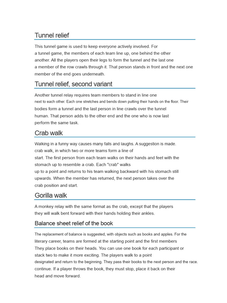 Tunnel Relief | PDF