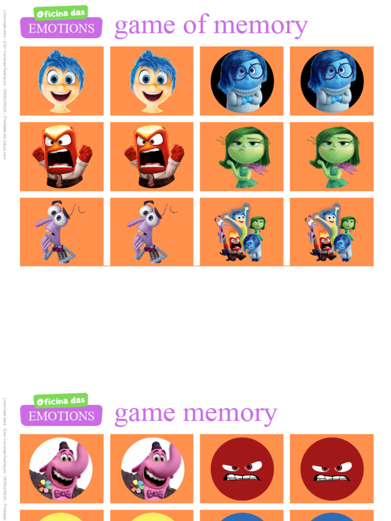 Memory Game for Emotional Growth | PDF