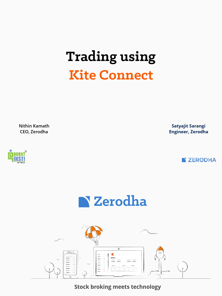Using Kite Connect for Trading APIs | PDF