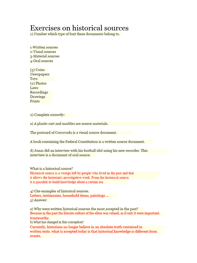 Historical sources | PDF