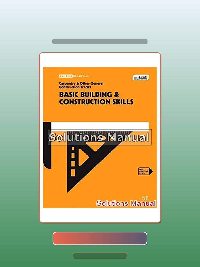 Basic Building and Construction Skills Australia 5th Edition Hawkins ...