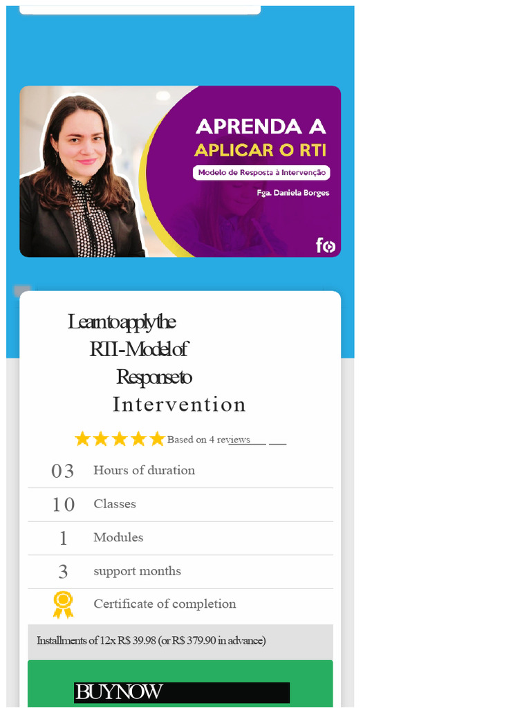 Learn to Apply the RTI - Response to Intervention Model - Fonoonline | PDF