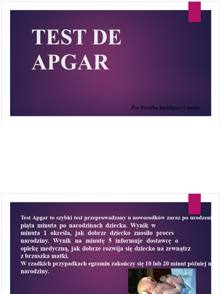 Test APGAR | PDF