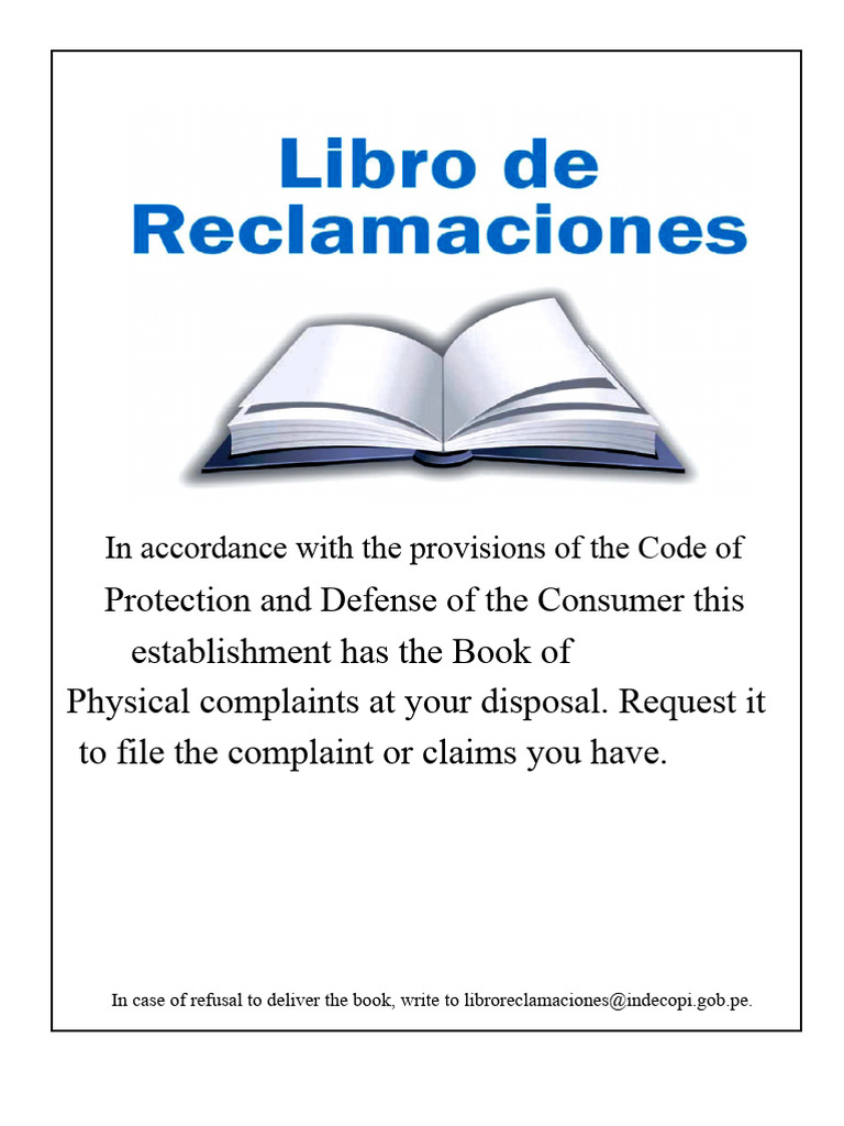 Consumer Complaint Book Availability | PDF