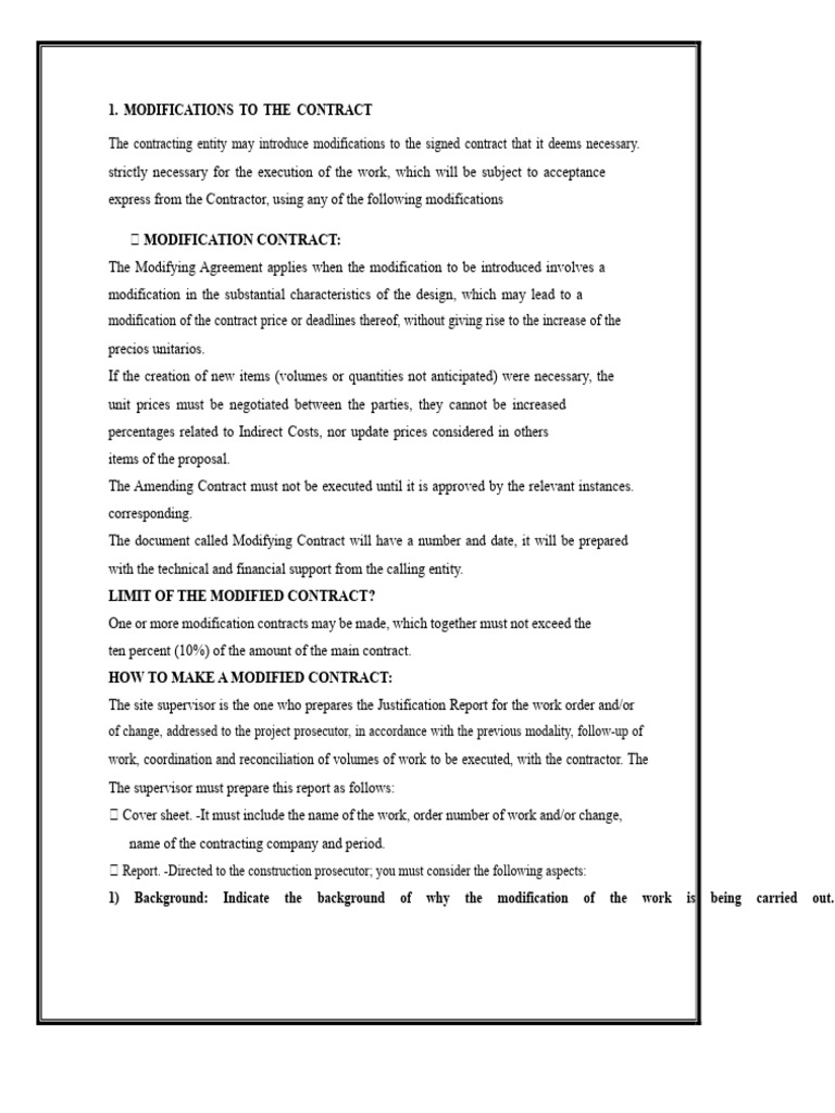modifying contract | PDF | Net Present Value | Internal Rate Of Return