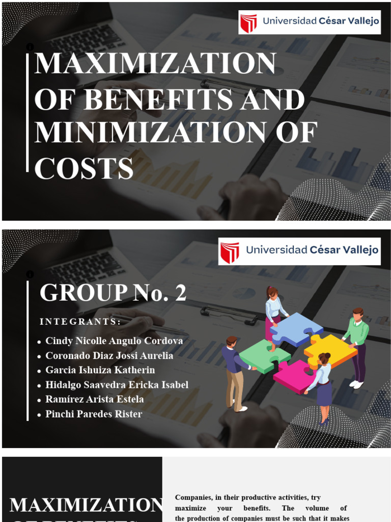 Maximizing Benefits and Minimizing Costs | PDF | Production Function ...