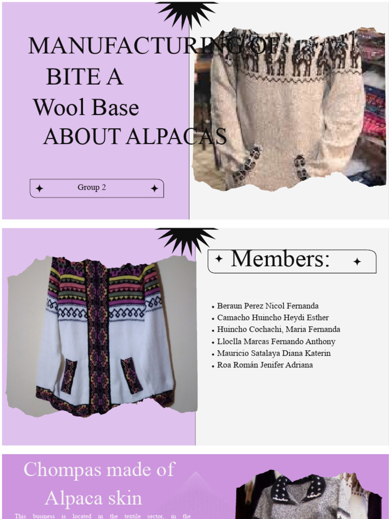 MANUFACTURING OF SWEATERS MADE FROM ALPACA WOOL | PDF | Wool | Sweater