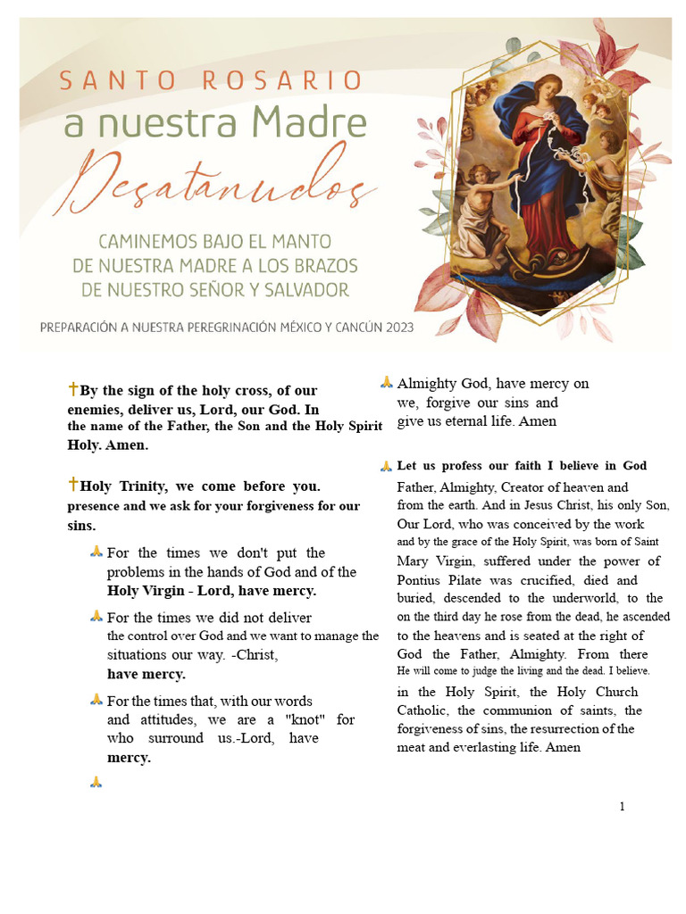 Prayers for Untangling Life's Knots | PDF | God The Father | Mary ...