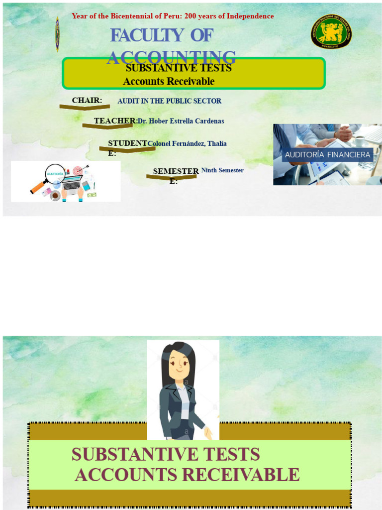 Substantive Tests for Accounts Receivable | PDF | Audit | Business ...