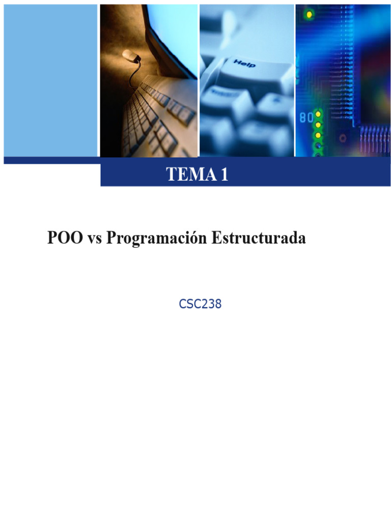 POO vs Programación Estructurada | PDF | Programación orientada a ...