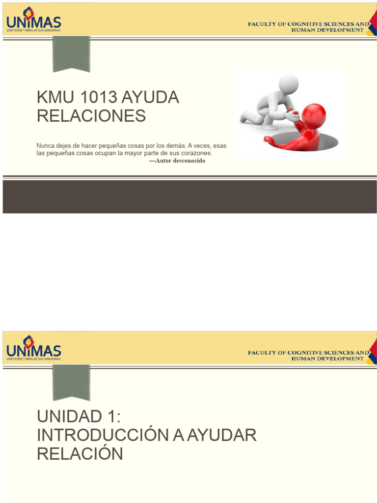 Unidad 1 - Introducción a la Relación de Ayuda Julio 2016 | PDF ...