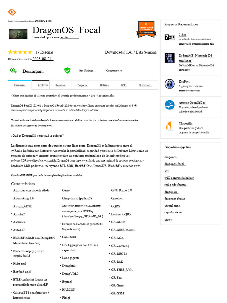 DragonOS Focal: Sistema SDR Optimizado | PDF | Software | Internet de ...