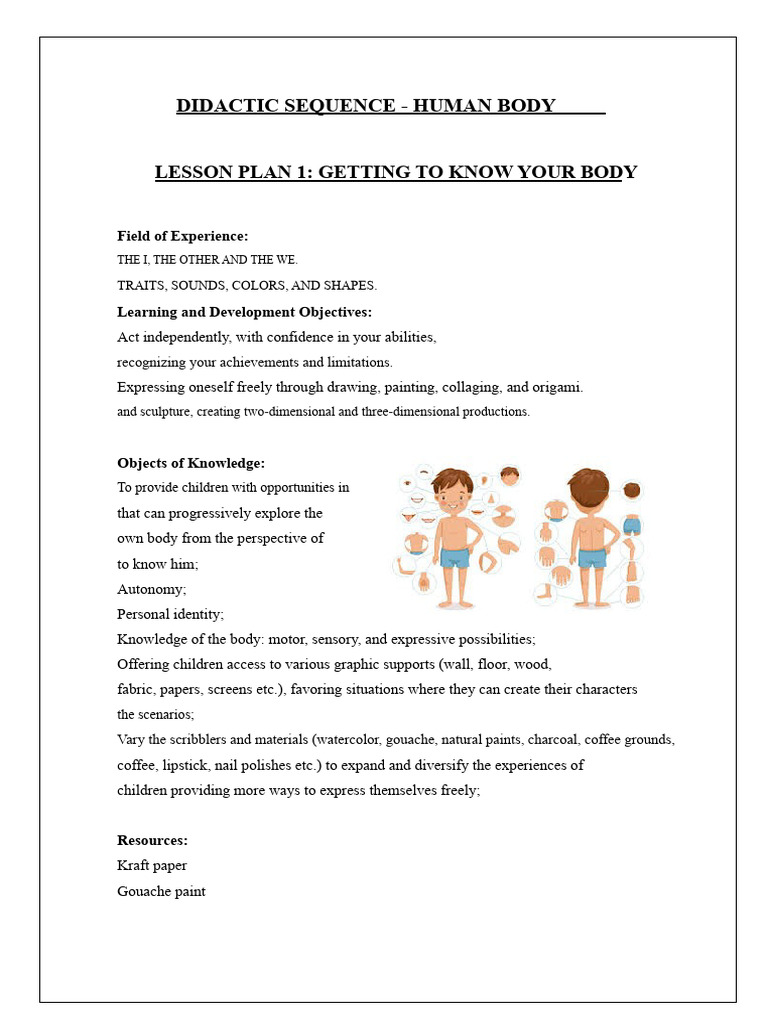 Engaging Lesson Plans on the Human Body | PDF | Sound | Perception