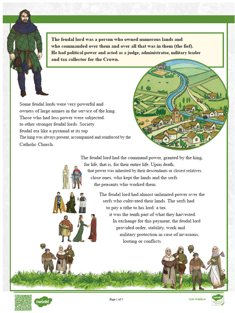 It is Ss 1681471636 Activity Sheet A Day in the Life of a Feudal Lord ...