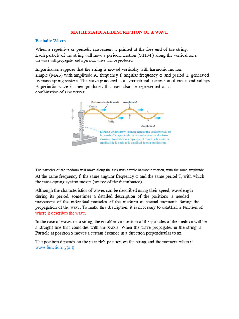 Mathematical Wave Function Analysis | PDF | Waves | Wavelength