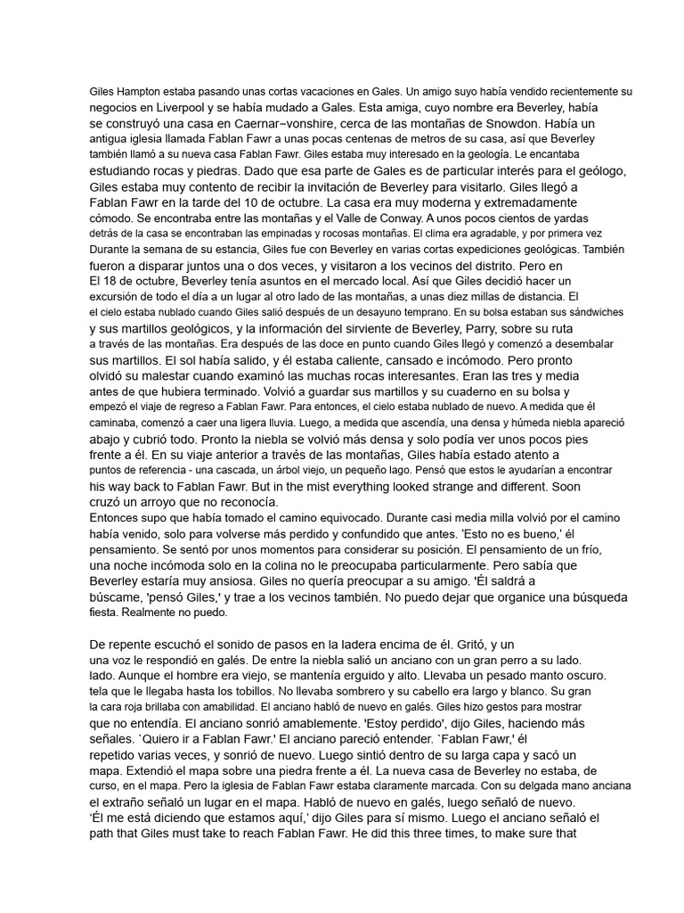 El Extraño en La Niebla | PDF