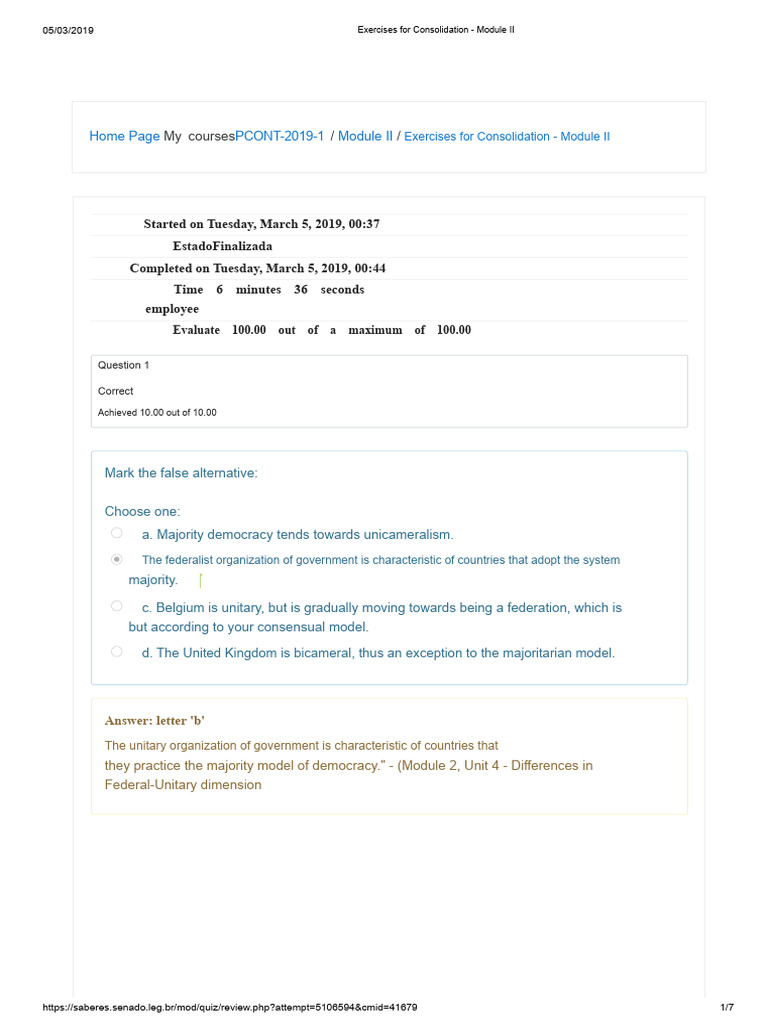 Exercises for Fixation - Module II | PDF | Democracy | Political Ideologies