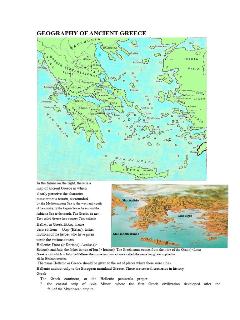 Geography of Ancient Greece Overview | PDF | Greece | Greeks