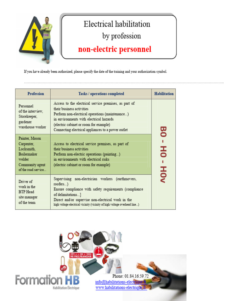 Authorization by Profession | PDF | Electrical Wiring | Insulator (Electricity)