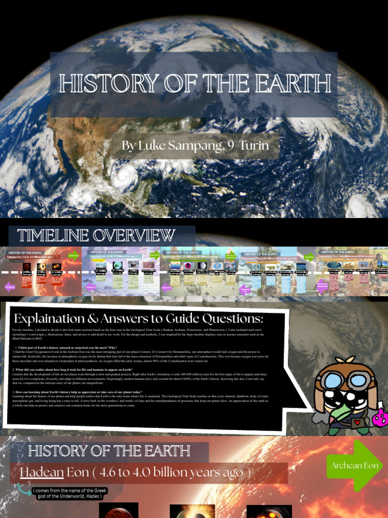 Timeline of Earth's Geological History | PDF | Geology | Nature
