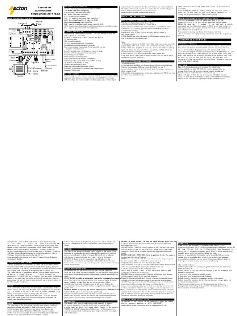Central Air Conditioner Manual Ac4 Flex | PDF | Relay | Switch