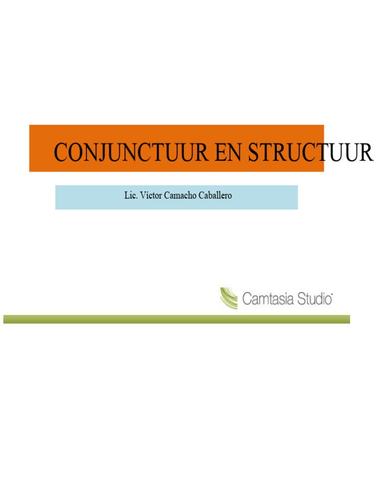 Lec. 1 - Conjunctuur en Structuur - 2019 | PDF