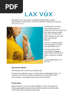 Vocal Function Exercises Guide | PDF