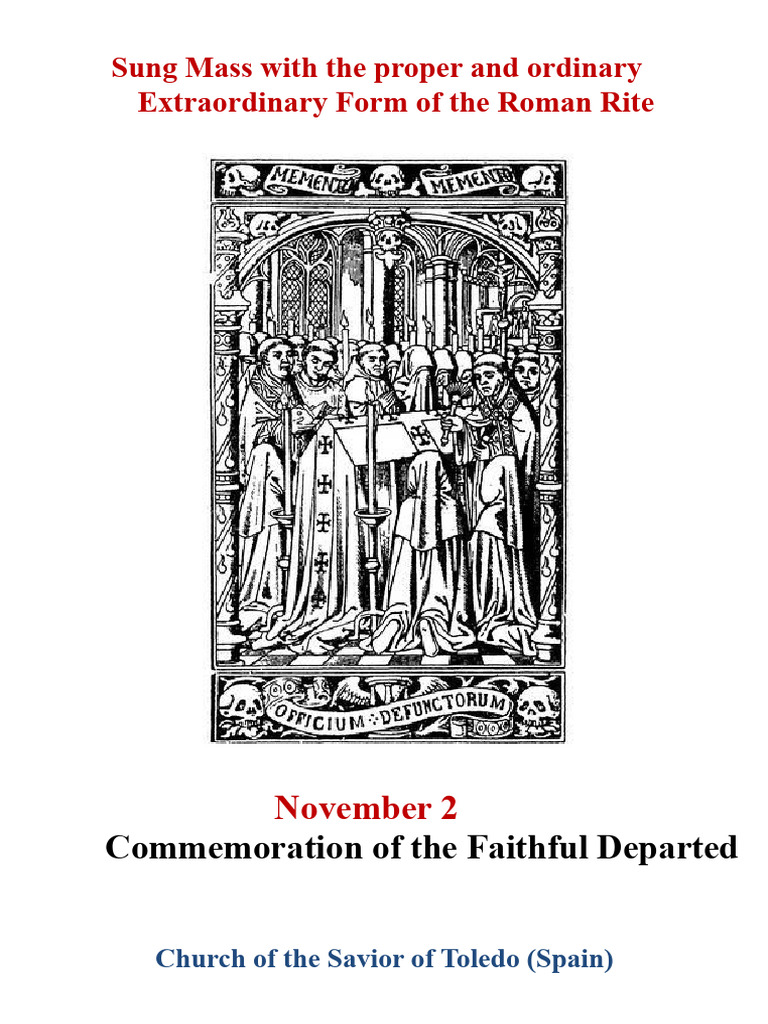 November 2nd. Commemoration of All The Faithful Departed. Proper and ...