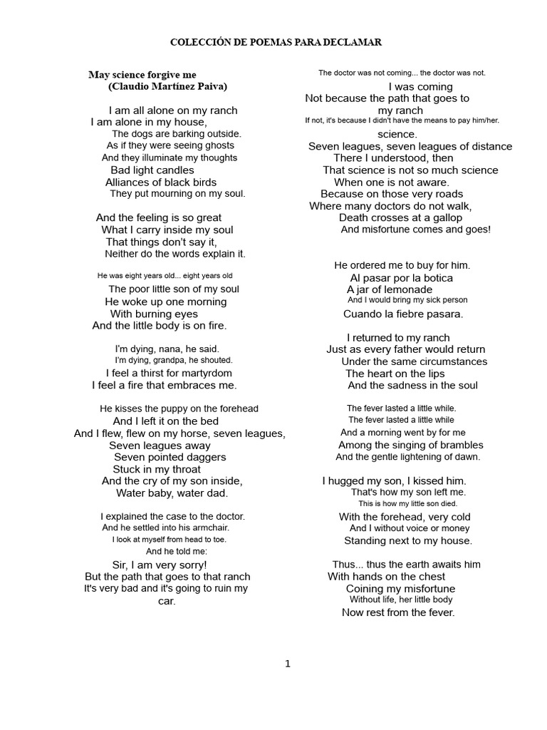 Collection of Poems | PDF