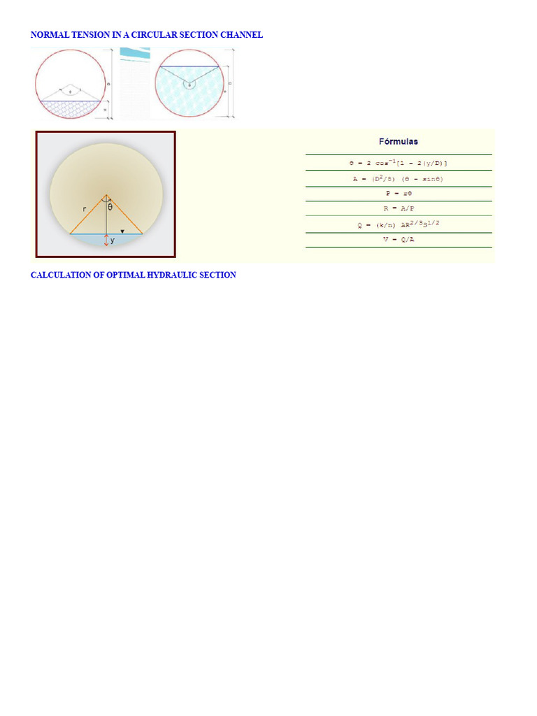 Channel Tables | PDF | Dynamics (Mechanics) | Fluid Mechanics