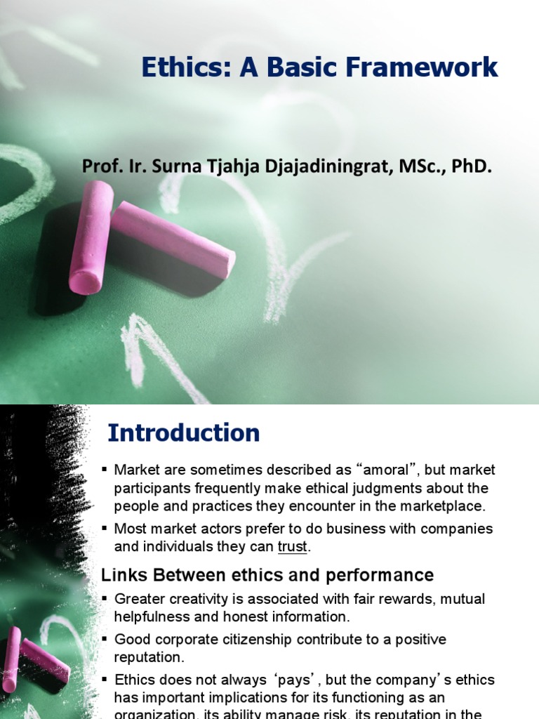 Ethics A Basic Framework | PDF | Privacy | Value (Ethics)