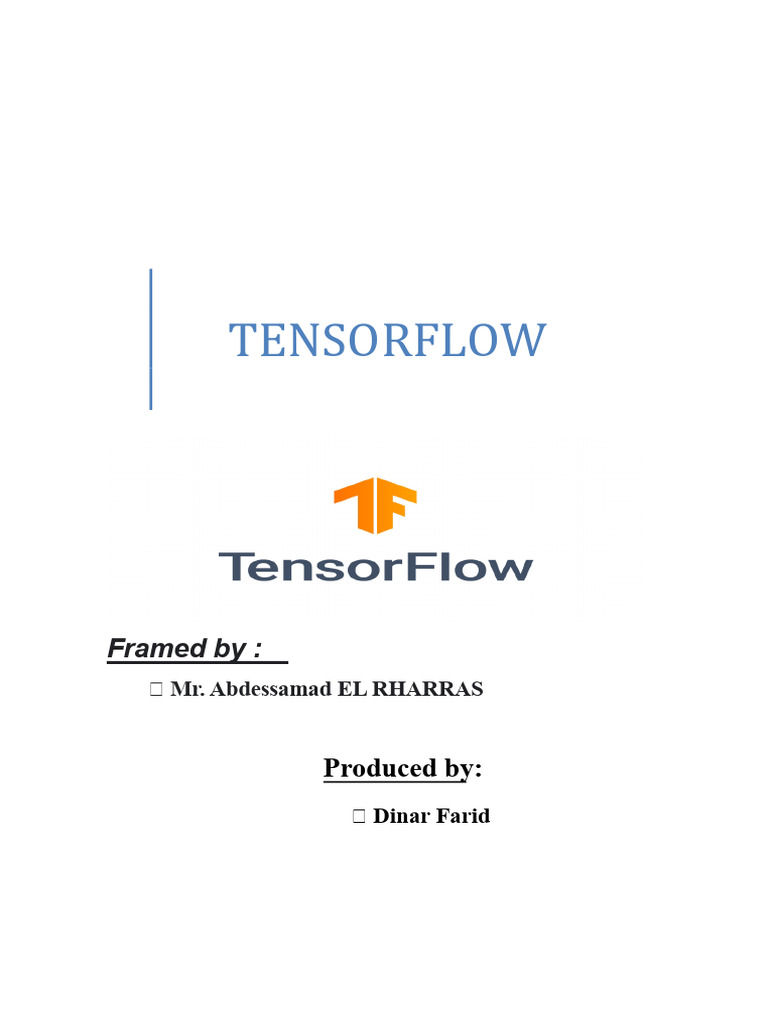 THE TENSORFLOW | PDF | Tensor | Machine Learning
