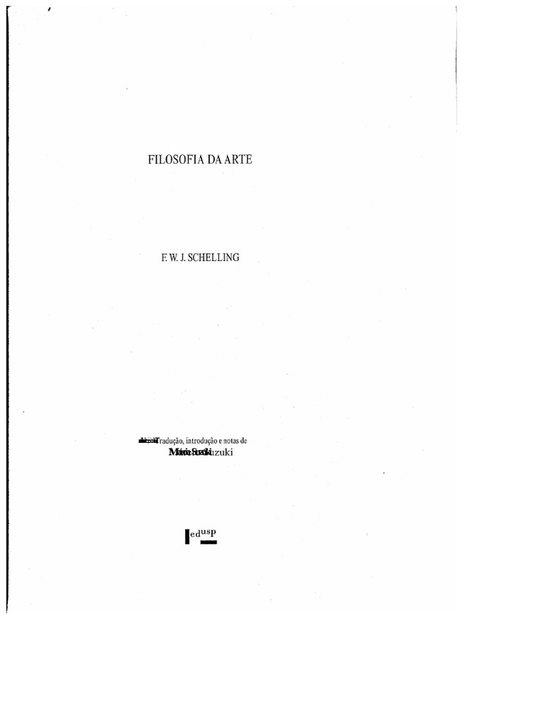 Translation and Notes on Schelling's Art Philosophy | PDF | Immanuel ...