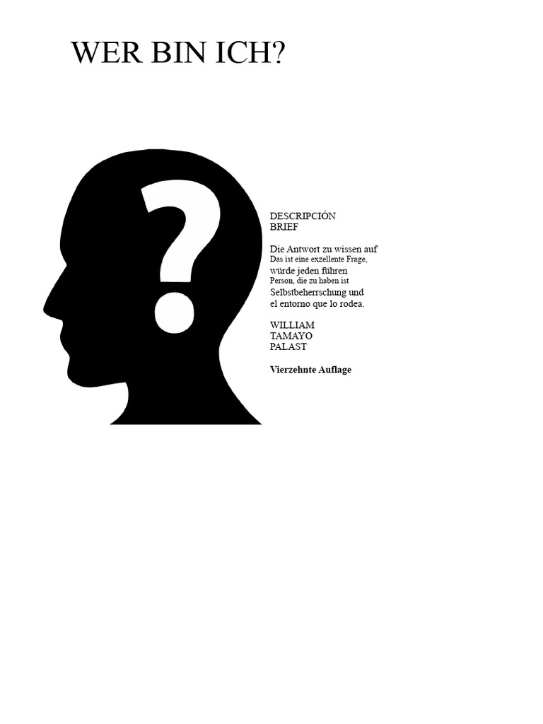 Wer Bin Ich | PDF