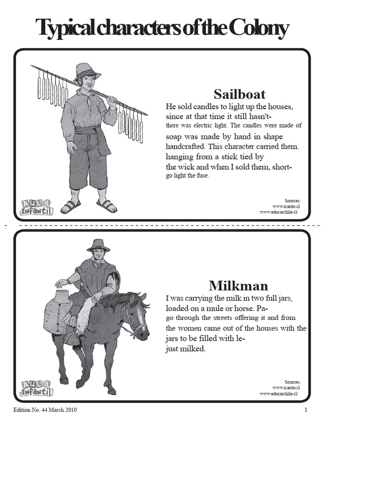 Typical Characters of the Colony | PDF | Cuisine | Foods