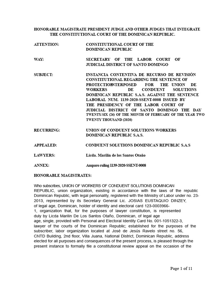 CONSTITUTIONAL REVIEW RESOURCE AGAINST AMPARO RULING FOR SALARY ...