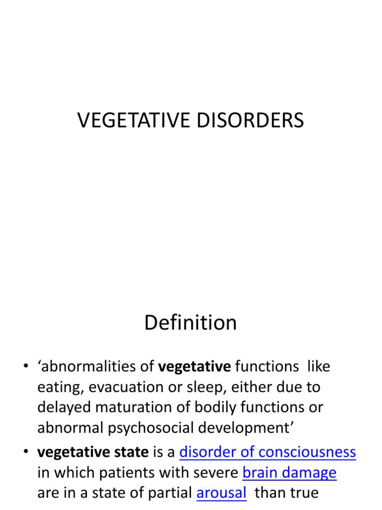 Vegetative Disorders | PDF | Urinary Incontinence | Constipation