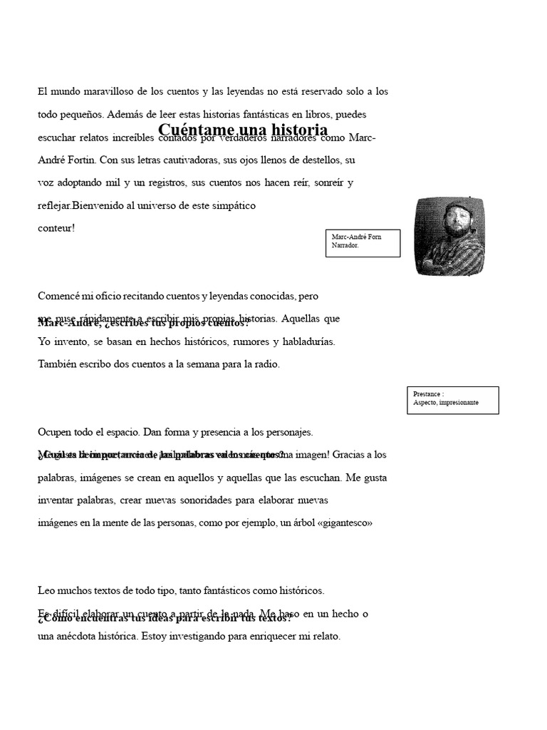 Cuéntame una historia | PDF