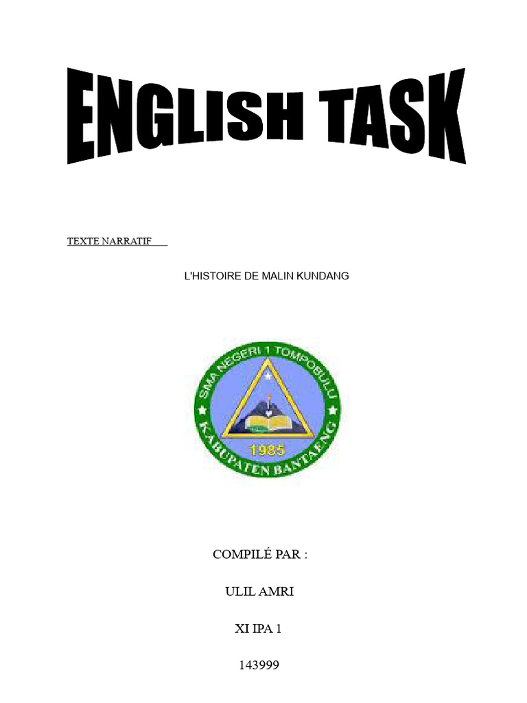 Histoire de Malin Kundang : Morale et Résolution | PDF