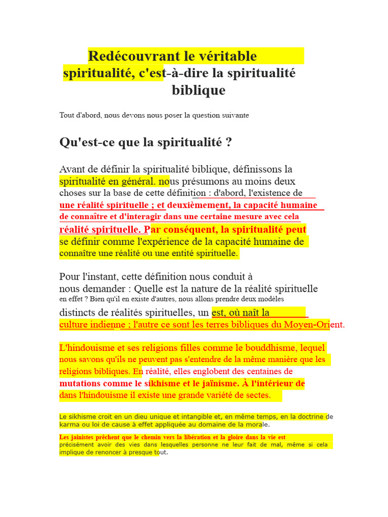 Comprendre la spiritualité biblique | PDF | Dieu | Spiritualité