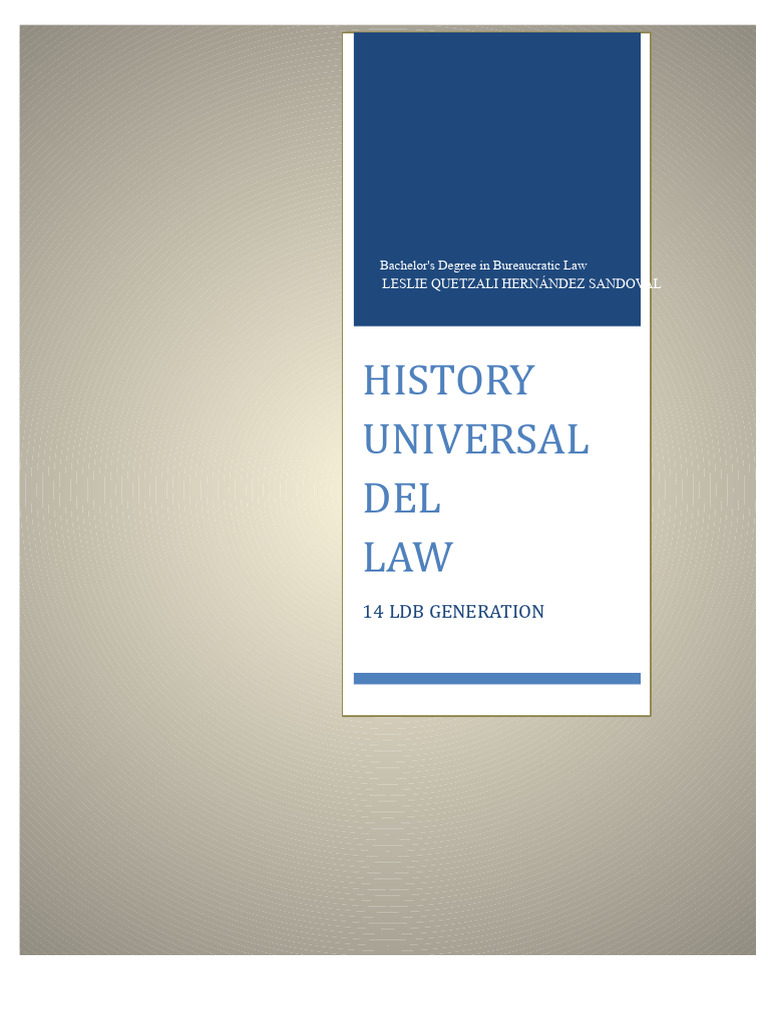Block 5. Universal History of Law | PDF | Torah
