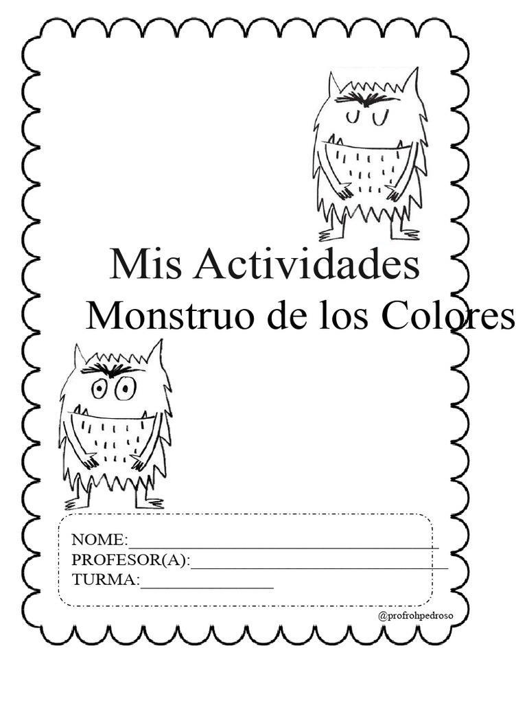 Actividades Monstruo de Los Colores | PDF