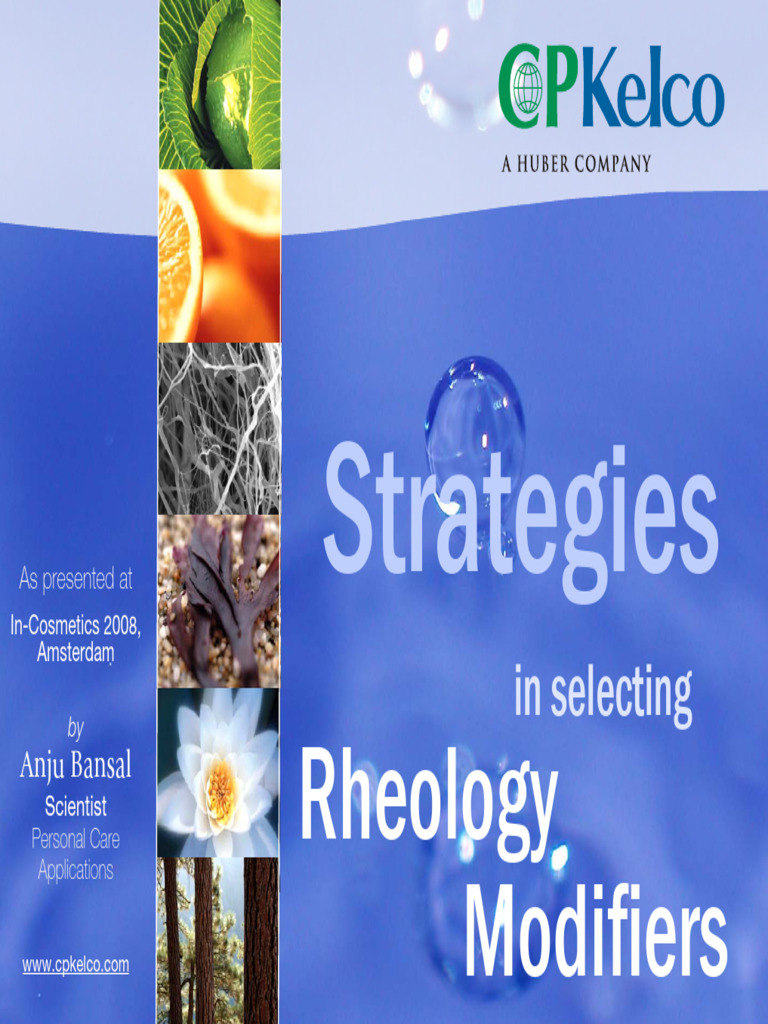 Strategies in Selecting Rheology Modifiers - With Button On Slide 17 ...