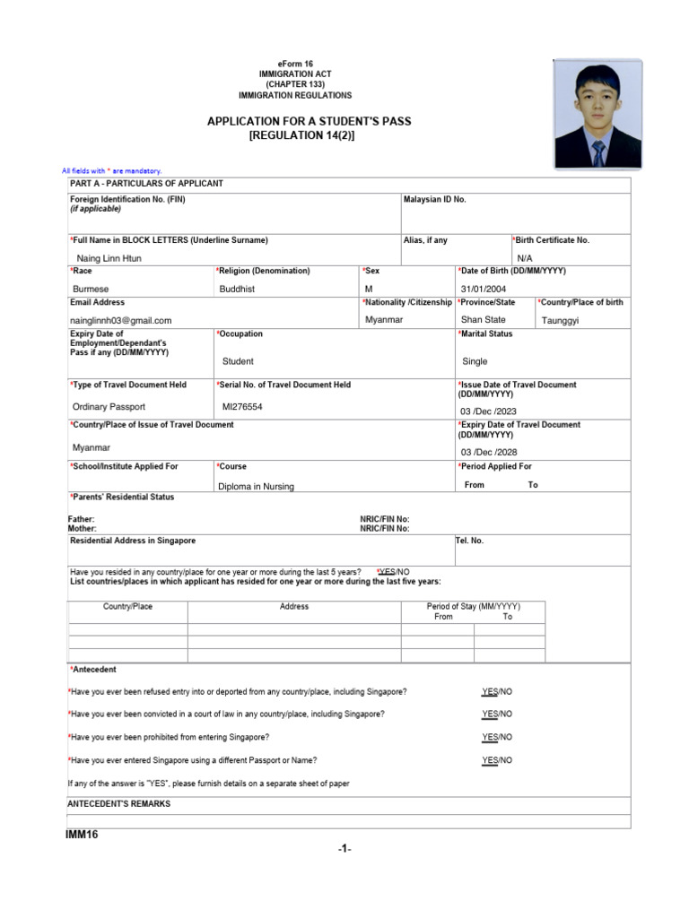Form-16 Application-For-Stp Fss Kid Pei | PDF | Justice | Crime & Violence