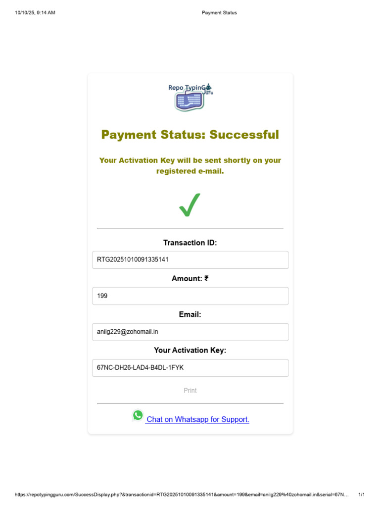 Payment Status | PDF