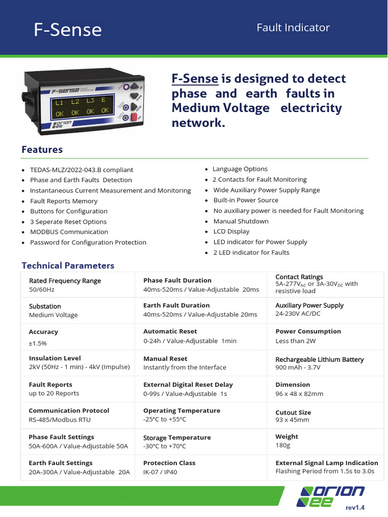 Fault Indicator Specifications and Features | PDF | Electrical Engineering