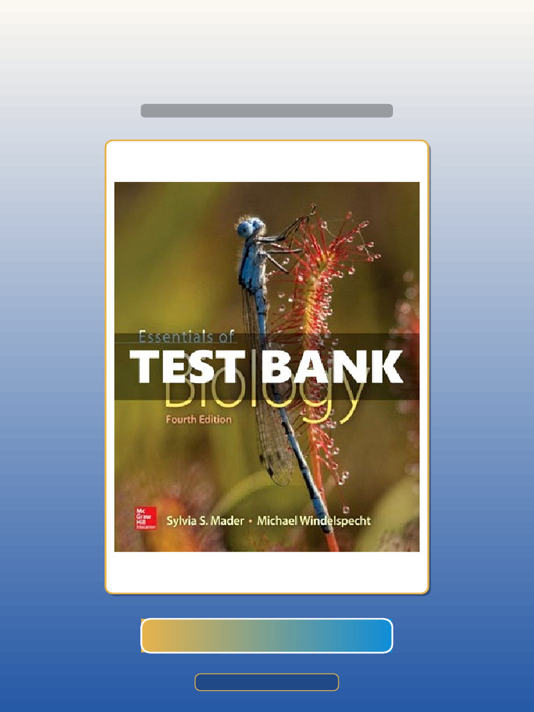 Essentials of Biology 4 Ed Mader eBook and TestBank Bundle | PDF ...